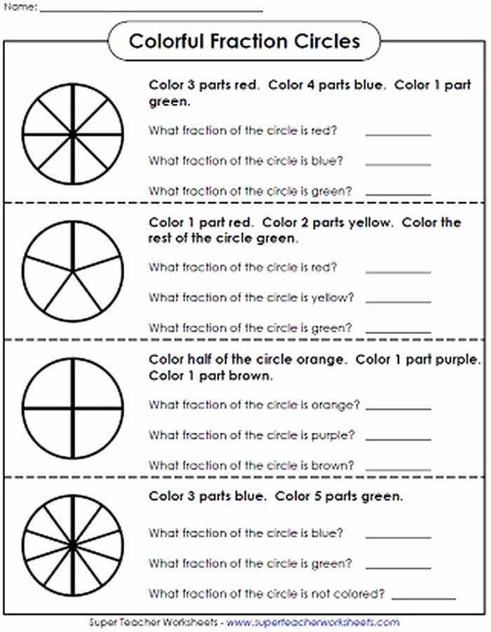 50 2nd Grade Fractions Worksheet Chessmuseum Template Library