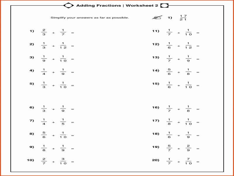 Adding Unit Fractions Worksheet Adding Unit Fractions Worksheet
