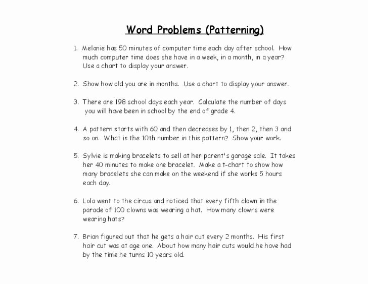 43 Age Word Problems Worksheet 43 Age Word Problems Worksheet