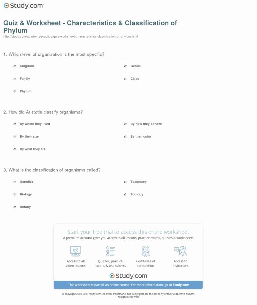 50 Biological Classification Worksheet Answer Key 50 Biological Classification Worksheet Answer Key