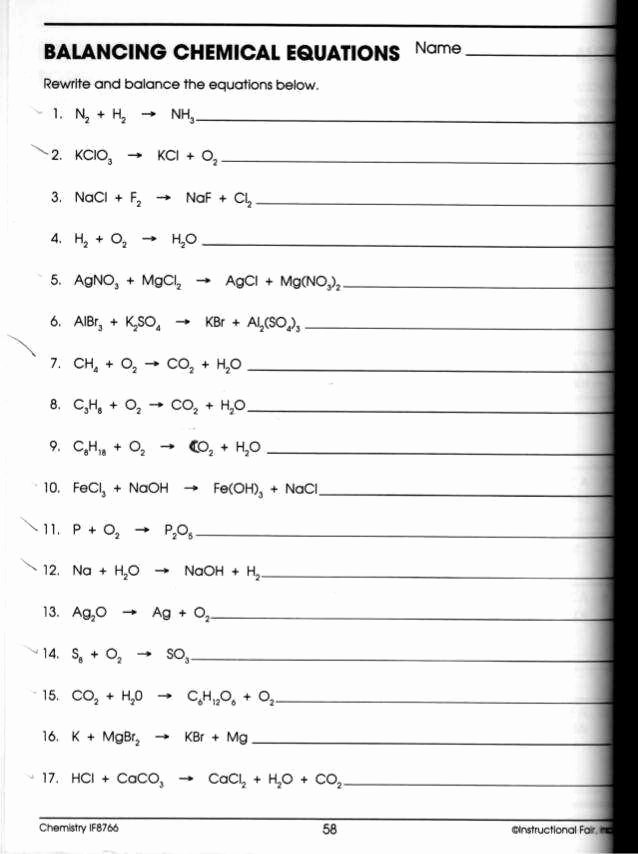 50 Classifying Chemical Reactions Worksheet 50 Classifying Chemical Reactions Worksheet