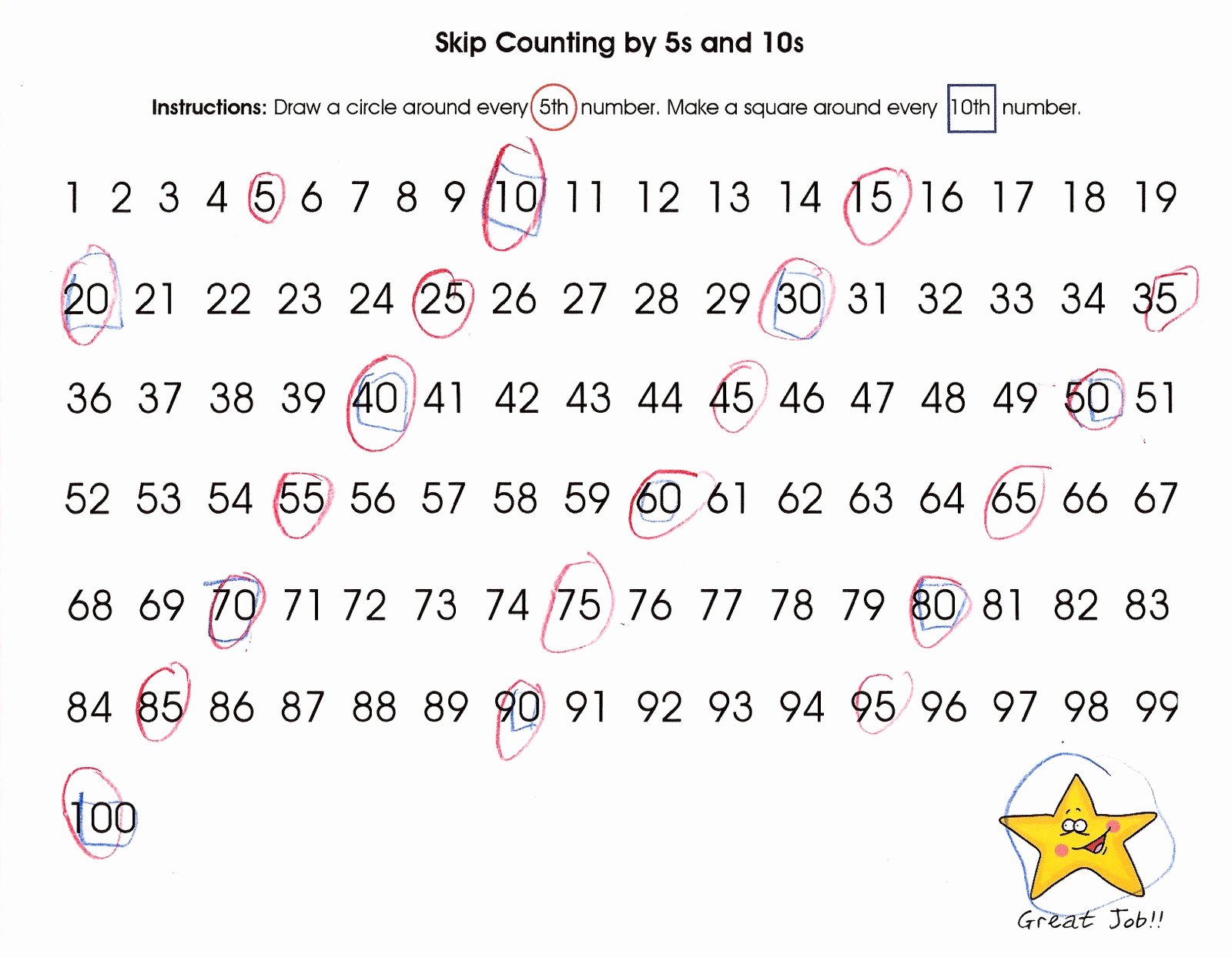 50 Count By 5s Worksheet Chessmuseum Template Library 50 Count By 5s Worksheet Chessmuseum Template Library