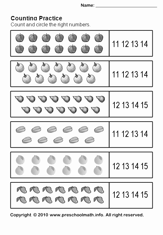 50 Counting To 20 Worksheet Chessmuseum Template Library