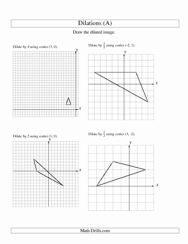 50 Dilations Worksheet With Answers