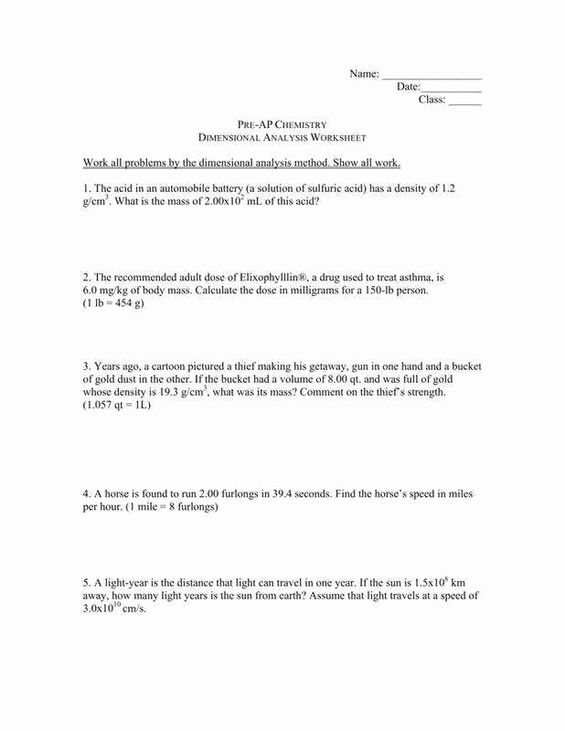 Dimensional Analysis Problems Worksheet Pro Worksheet Dimensional Analysis Problems Worksheet Pro Worksheet