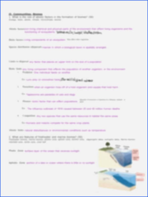 50 Ecology Review Worksheet 1 Chessmuseum Template Library