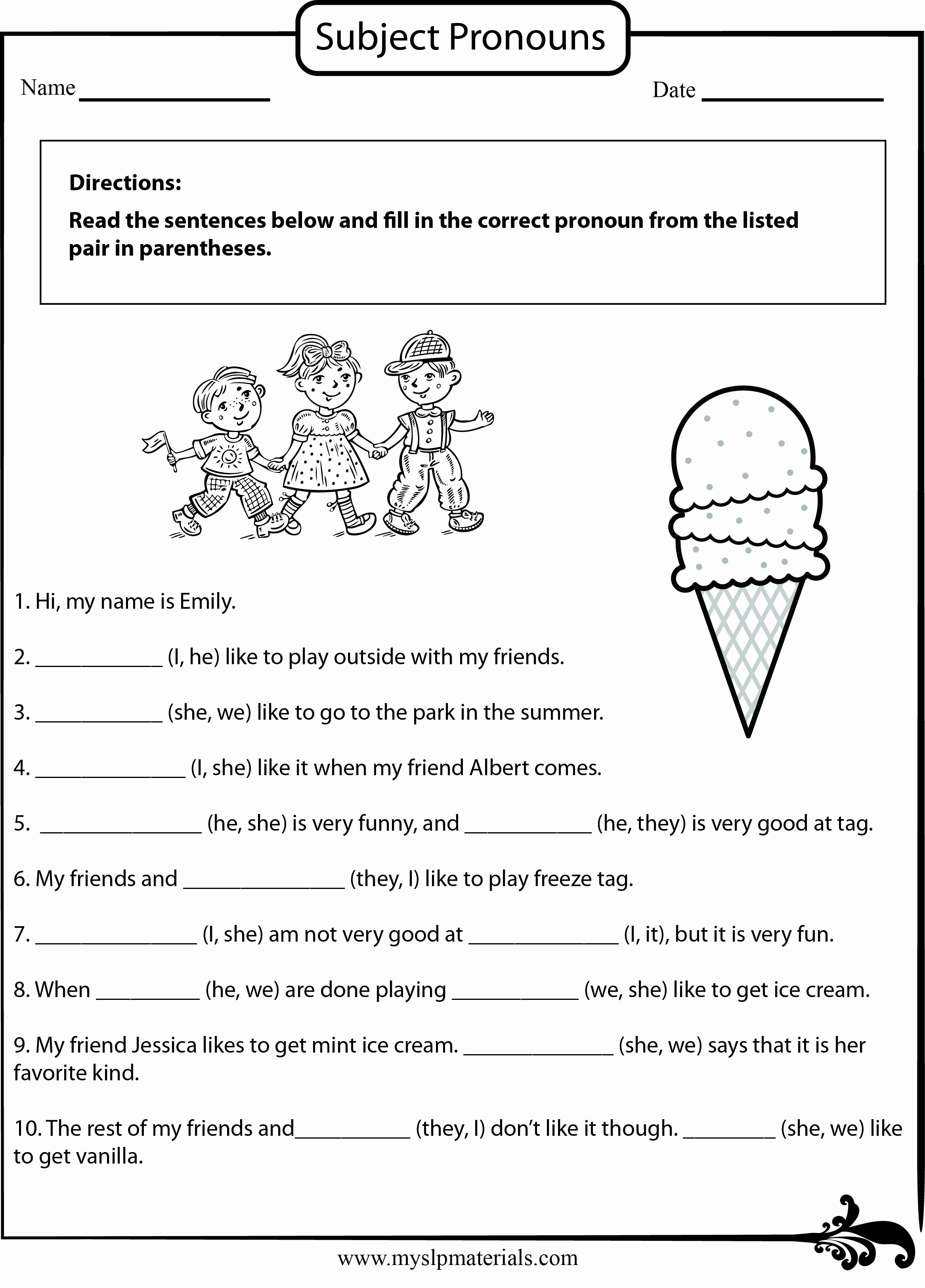 50 English Worksheet For Grade 2