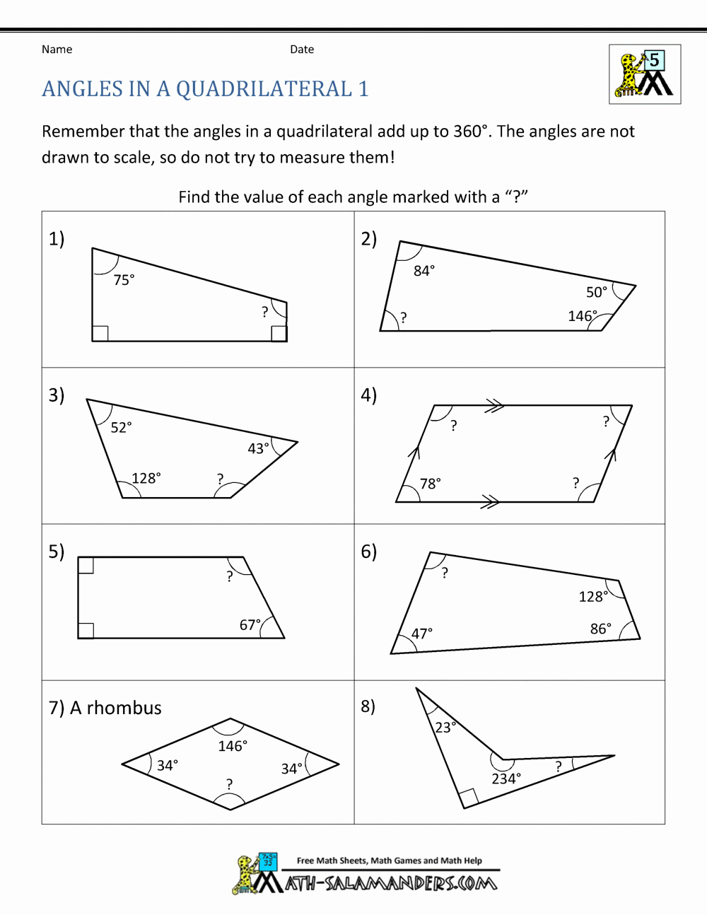 50 Find The Missing Angle Worksheet 50 Find The Missing Angle Worksheet