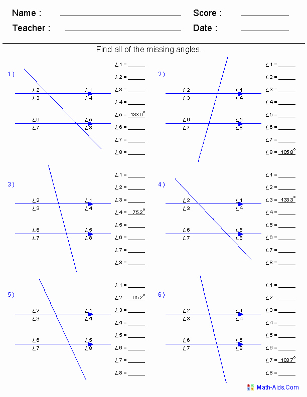50 Finding Missing Angles Worksheet 50 Finding Missing Angles Worksheet