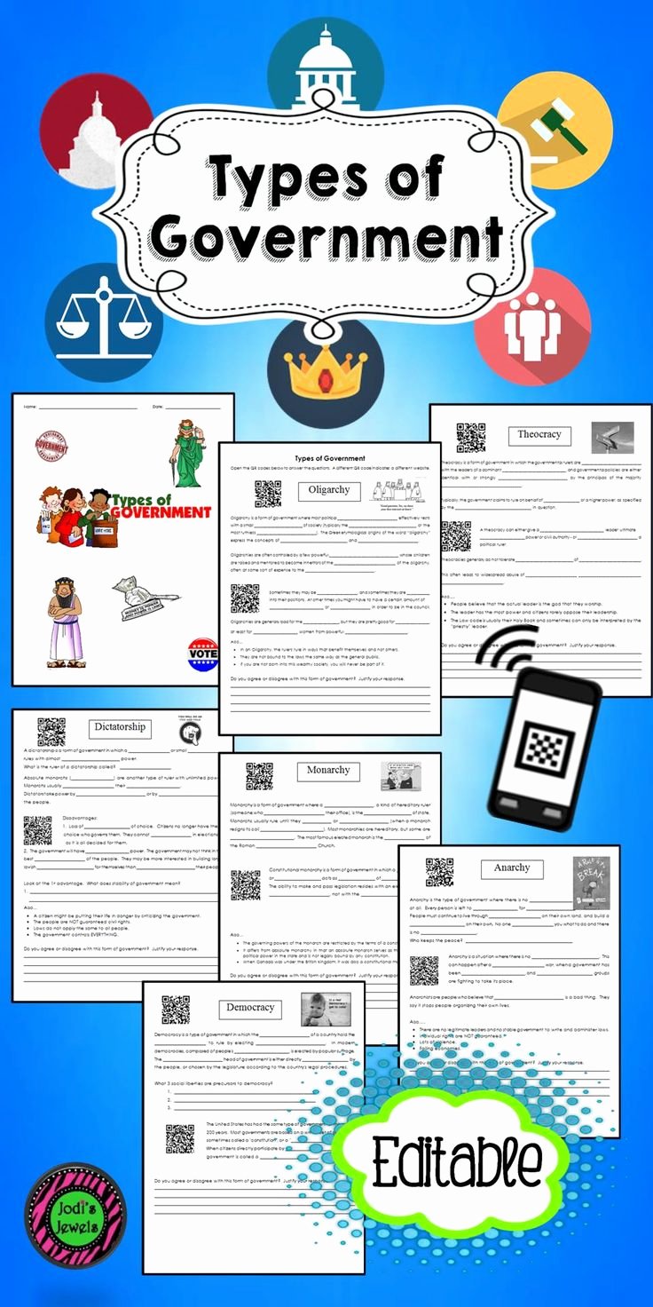 50 Forms Of Government Worksheet