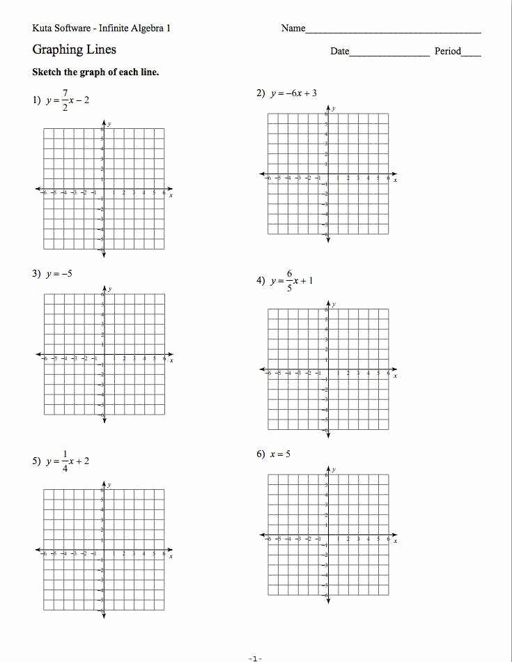 50 Graphing Linear Equations Practice Worksheet