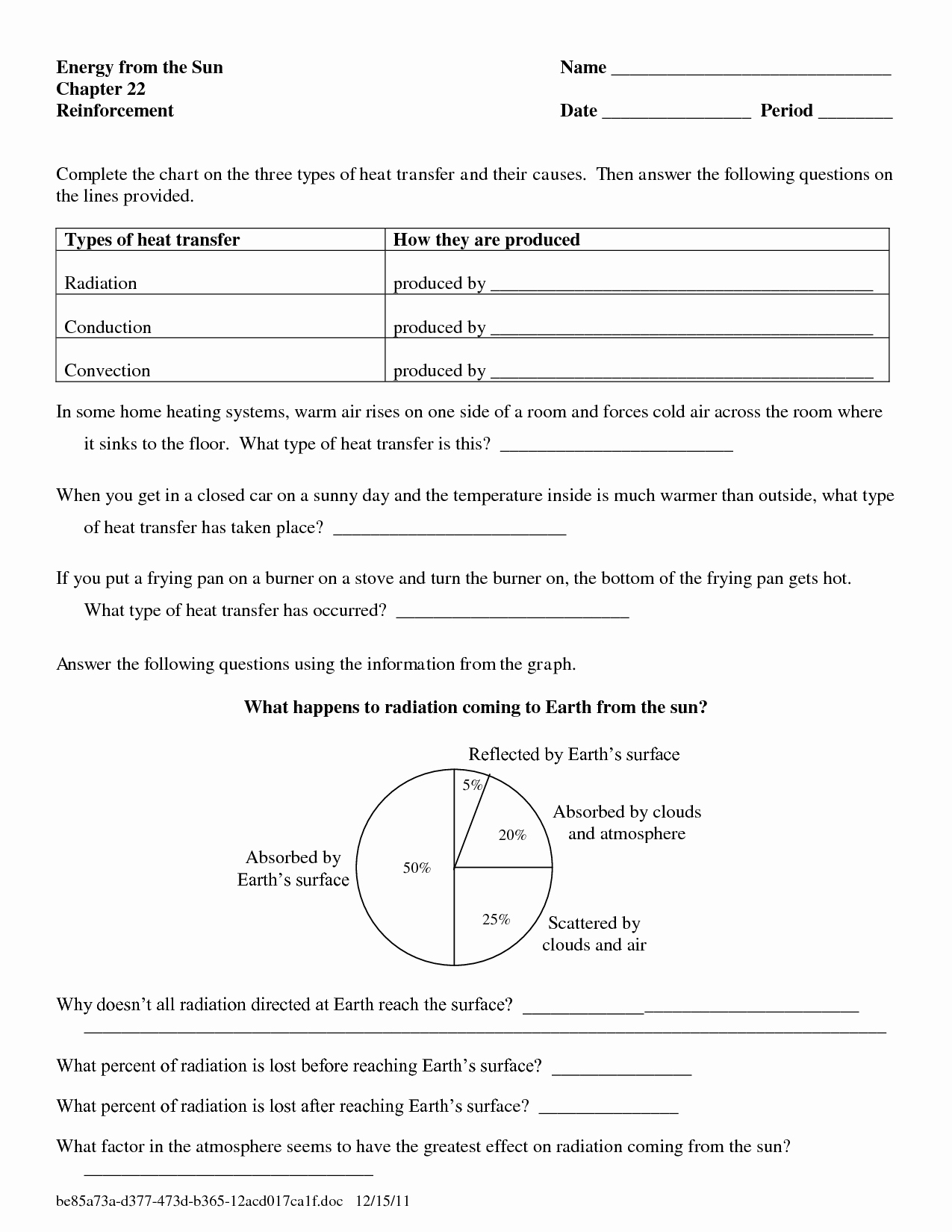 50 Heat Transfer Worksheet Answer Key 50 Heat Transfer Worksheet Answer Key