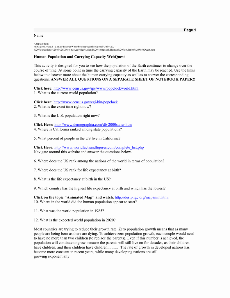 50 Human Population Growth Worksheet Answer Chessmuseum Template Library 50 Human Population Growth Worksheet Answer Chessmuseum Template Library