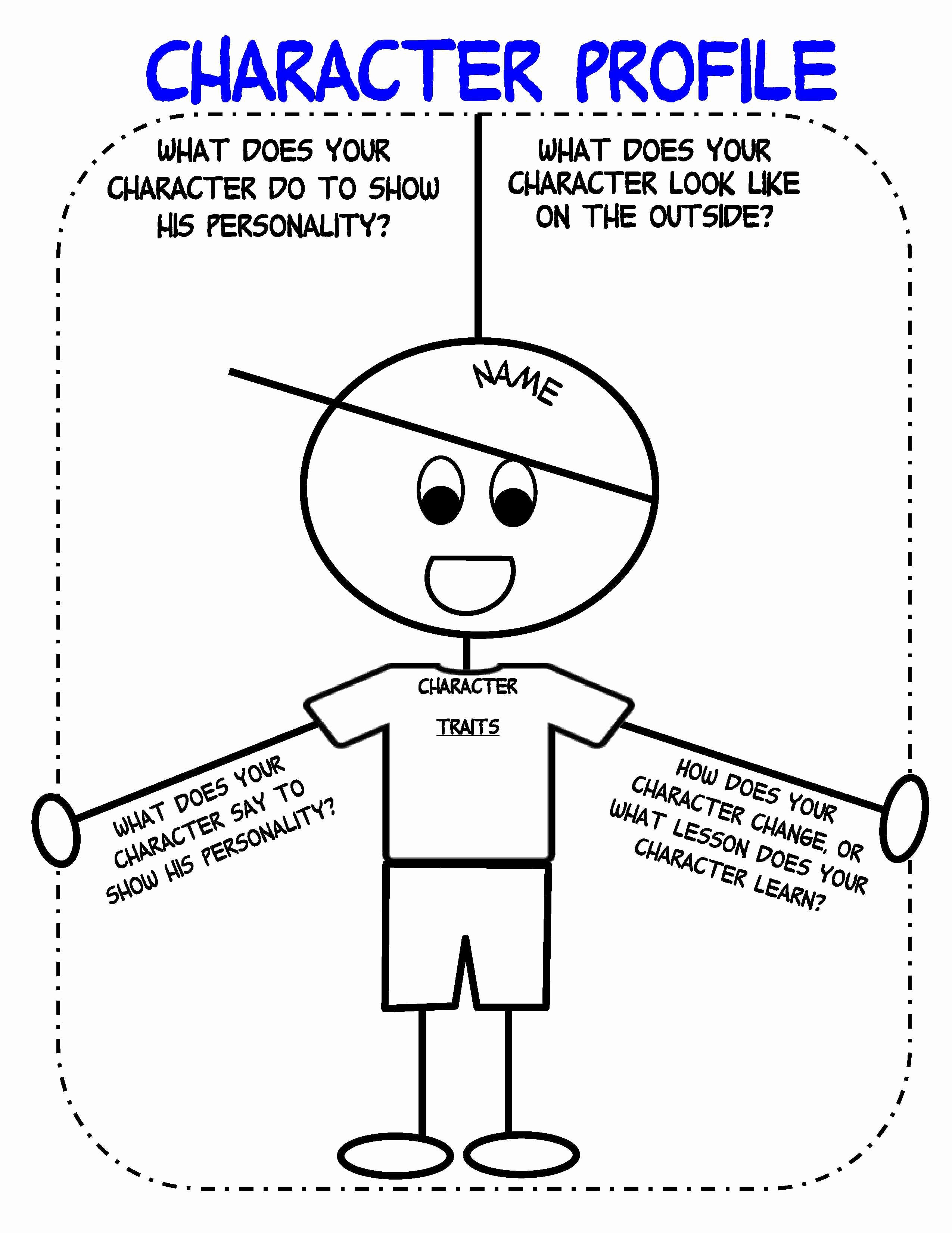 50 Identifying Character Traits Worksheet