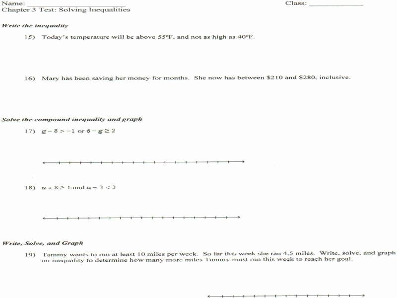 50 Inequality Word Problems Worksheet