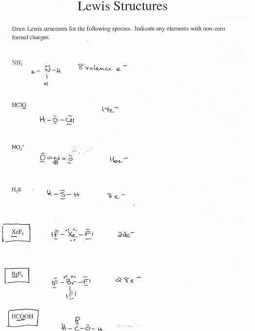 46 Lewis Dot Diagram Worksheet