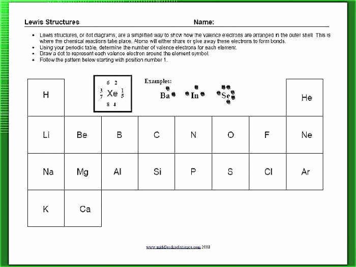 50 Lewis Dot Diagrams Worksheet Answers Chessmuseum Template Library