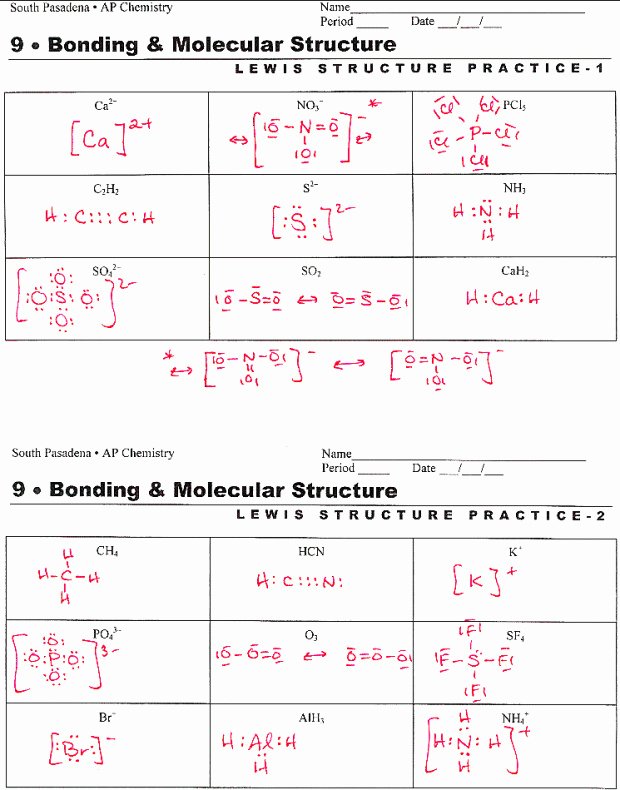 50 Lewis Structures Worksheet With Answers 50 Lewis Structures Worksheet With Answers