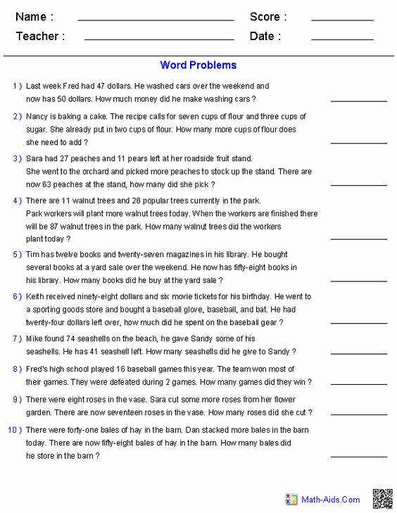 50 Linear Equations Word Problems Worksheet Chessmuseum Template Library