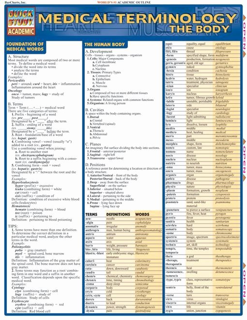 50 Medical Terminology Abbreviations Worksheet