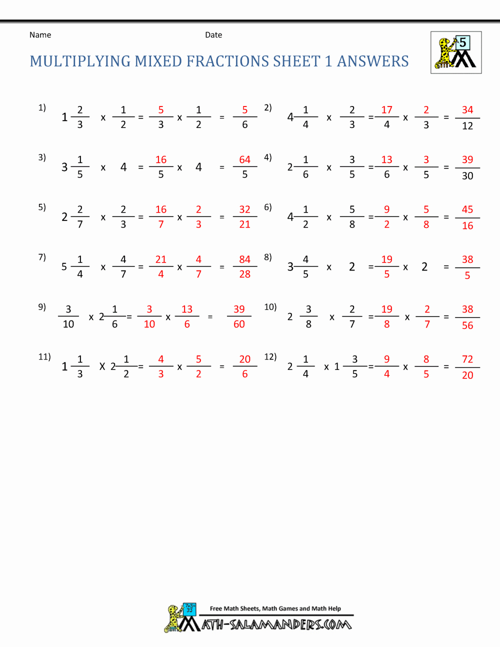 50 Multiplying Mixed Numbers Worksheet Chessmuseum Template Library 50 Multiplying Mixed Numbers Worksheet Chessmuseum Template Library
