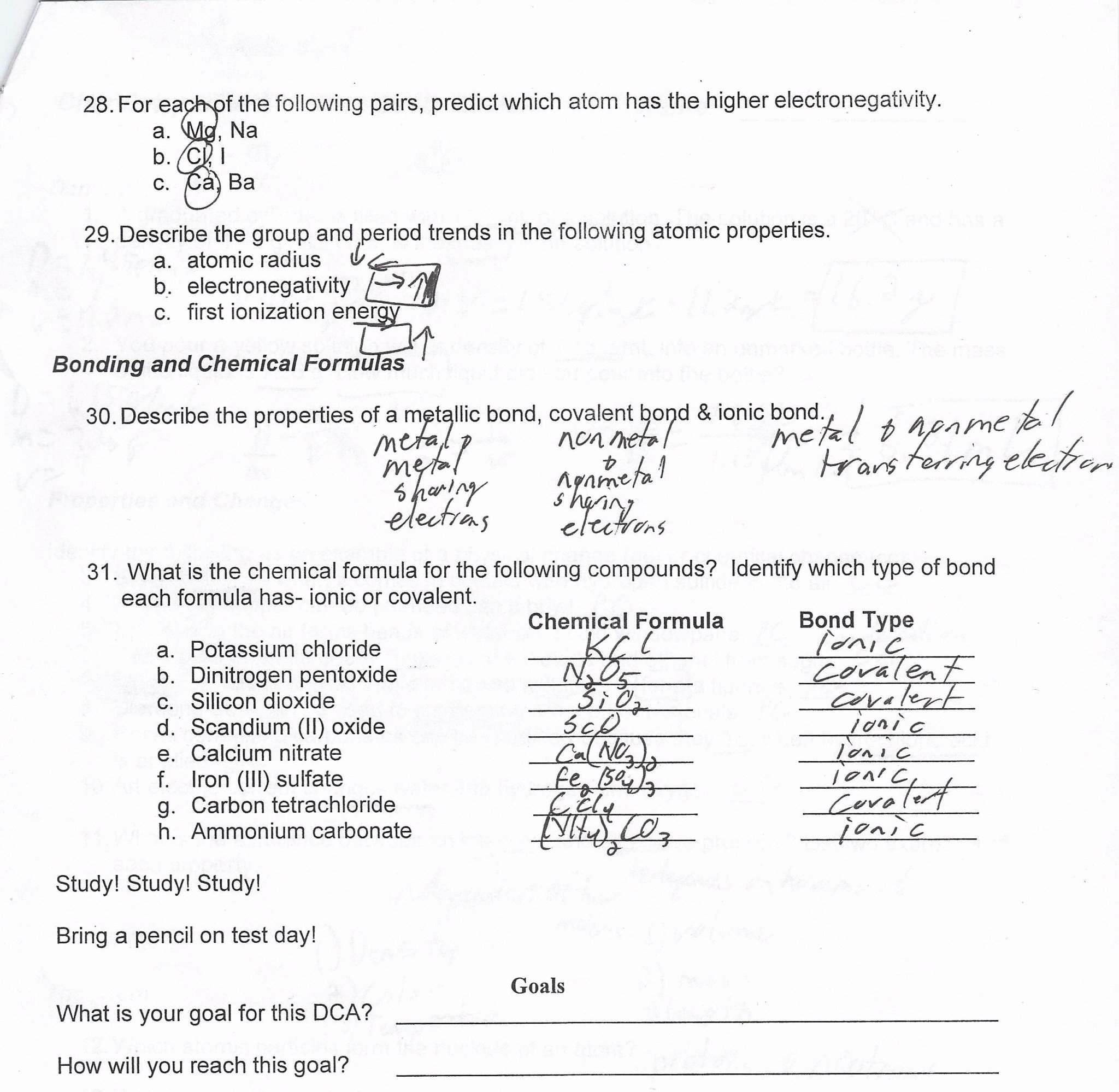 50 Naming Binary Ionic Compounds Worksheet