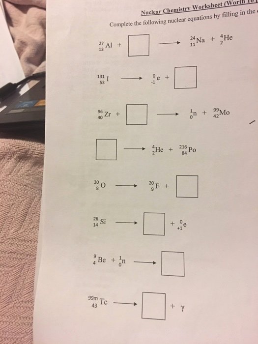 50 Nuclear Chemistry Worksheet Answers
