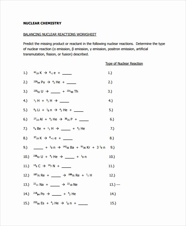 50 Nuclear Decay Worksheet Answers Key 50 Nuclear Decay Worksheet Answers Key