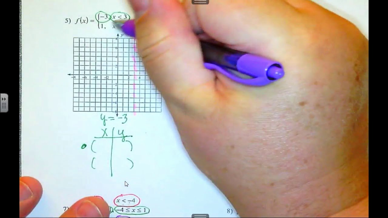 50 Piecewise Functions Worksheet Answer Key