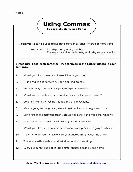 50 Semicolon And Colon Worksheet