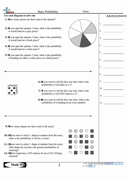50 Simple Probability Worksheet Pdf 50 Simple Probability Worksheet Pdf