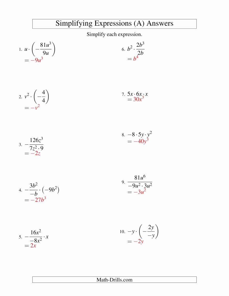 50 Simplifying Algebraic Fractions Worksheet Chessmuseum Template Library