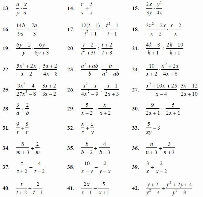Complex Fractions Worksheet 6th Grade