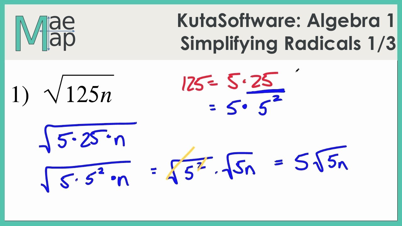 50 Simplifying Radicals Worksheet Pdf