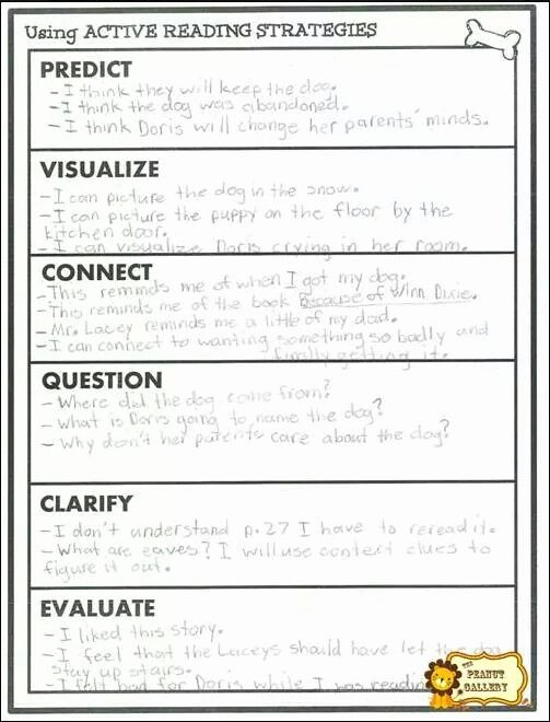 50 Skills Worksheet Active Reading