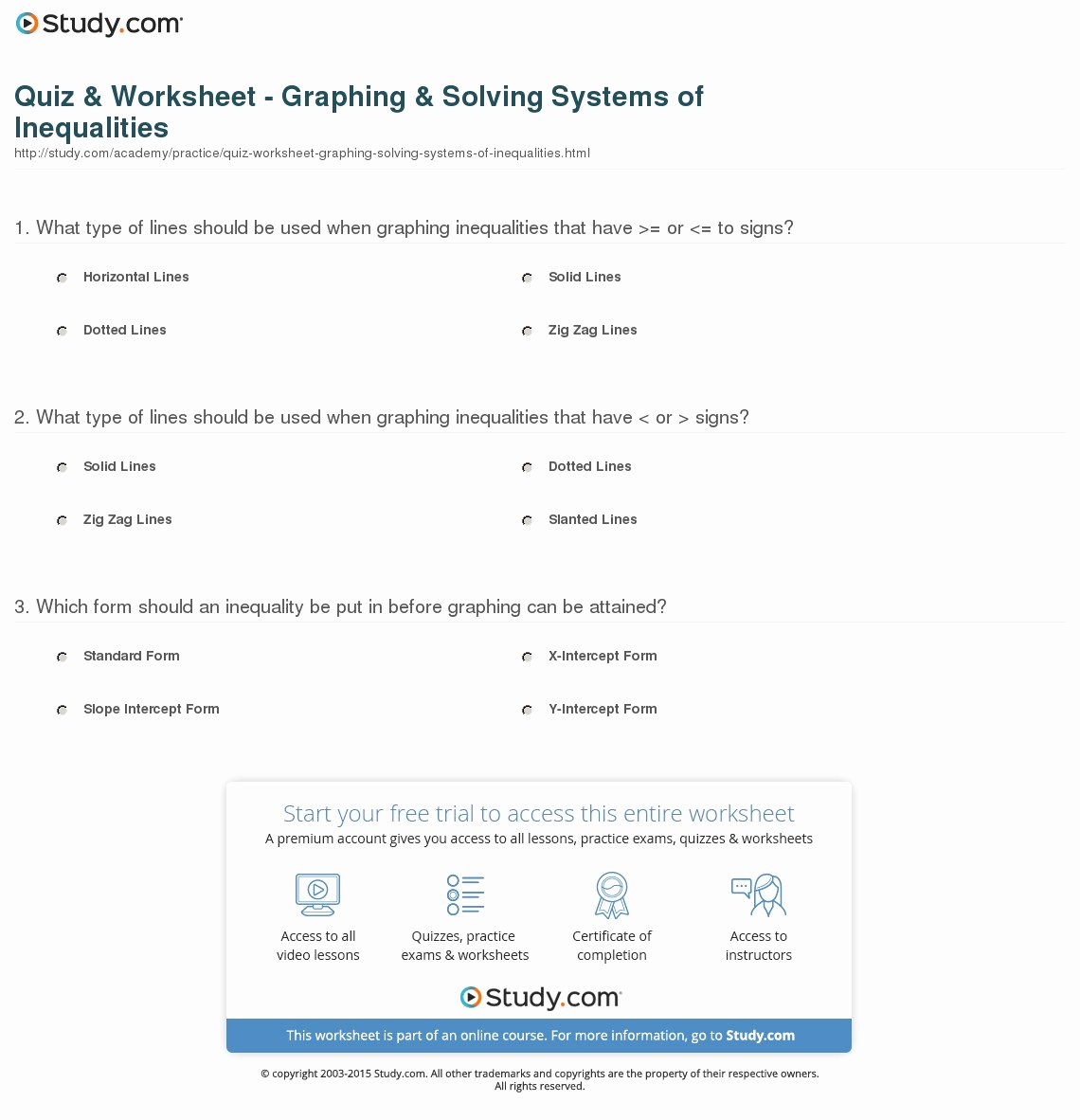 50 Solving Systems Of Inequalities Worksheet