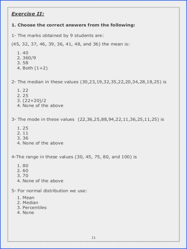 50 Standard Deviation Worksheet With Answers 50 Standard Deviation Worksheet With Answers