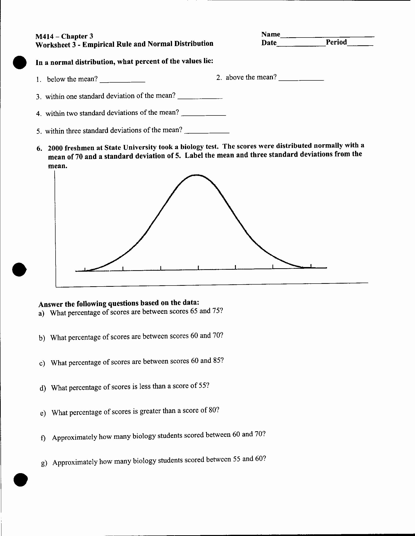 50 Standard Deviation Worksheet With Answers