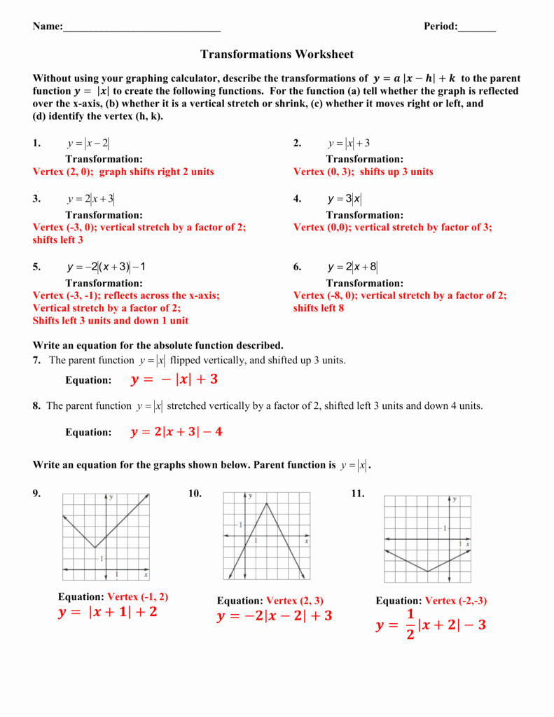 50 Transformations Of Functions Worksheet Answers 50 Transformations Of Functions Worksheet Answers
