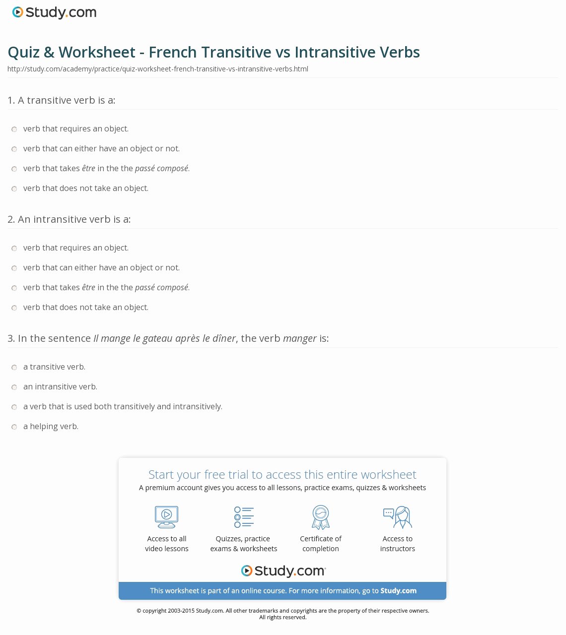50 Transitive And Intransitive Verb Worksheet 50 Transitive And Intransitive Verb Worksheet