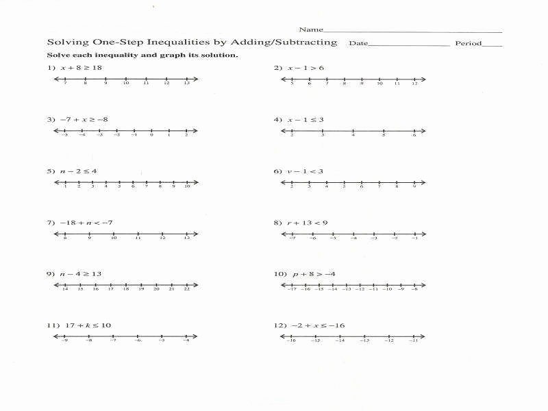 50 Two Step Inequalities Worksheet Chessmuseum Template Library