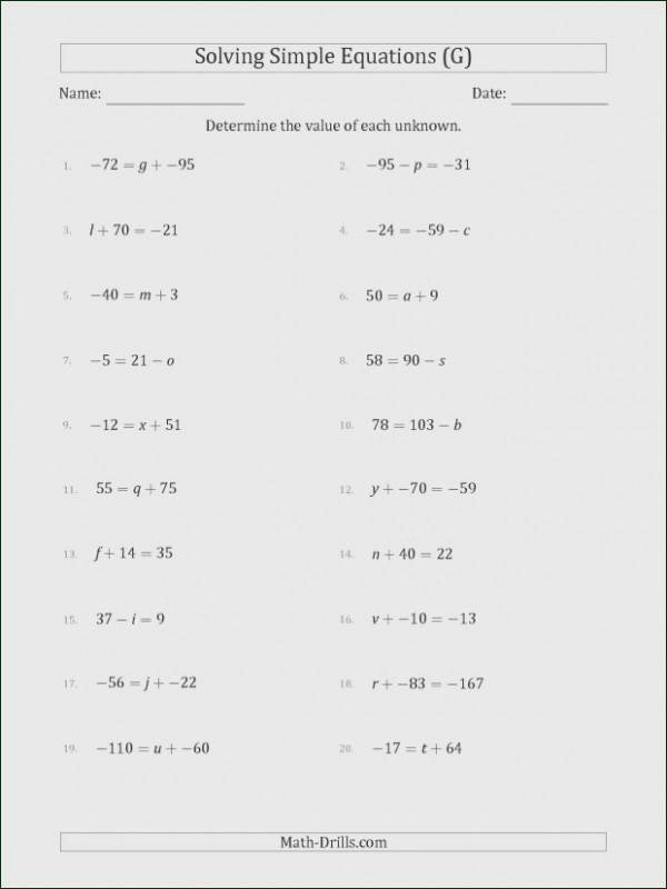 50 Two Step Inequalities Worksheet